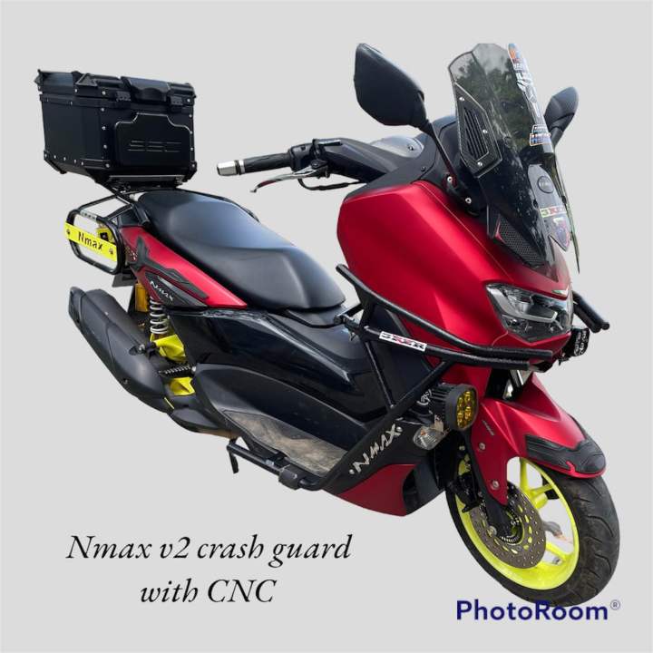 NMAX V2 half crash guard also available for powder coating and CNC CUT ...