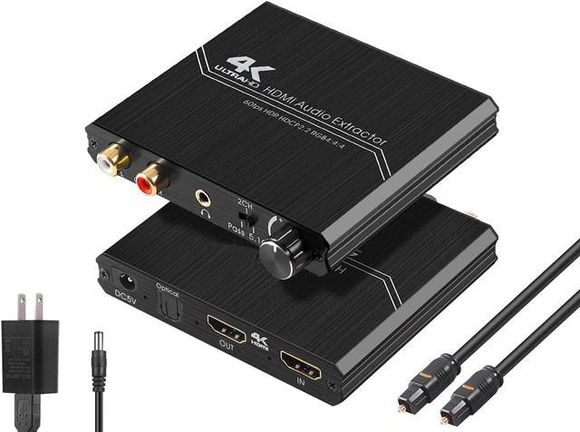 HDMI Audio Extractor, HDMI 2.0b Audio Splitter Converter, HDMI to HDMI ...