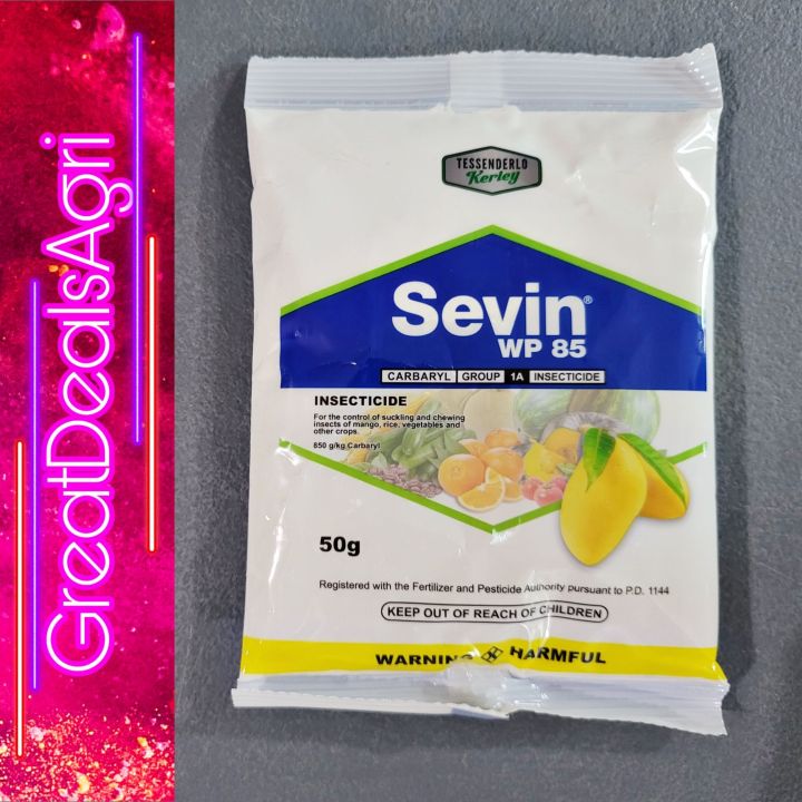 SEVIN WP 85 (50 GRAM PACK) WETTABLE POWDER INSECTICIDE | Lazada PH