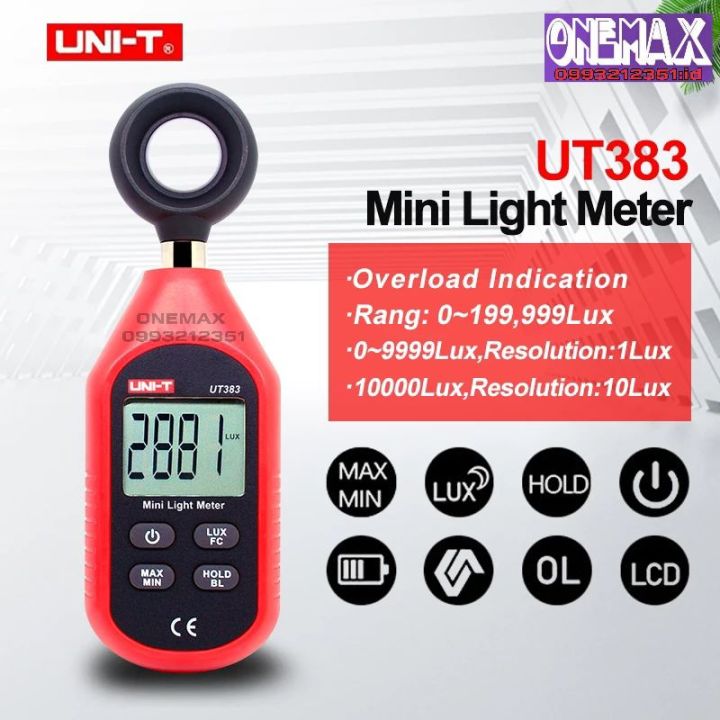 UNI-T UT383 Mini Light Meter เครื่องวัดมิเตอร์ขนาดเล็ก เป็นมิเตอร์วัด ...