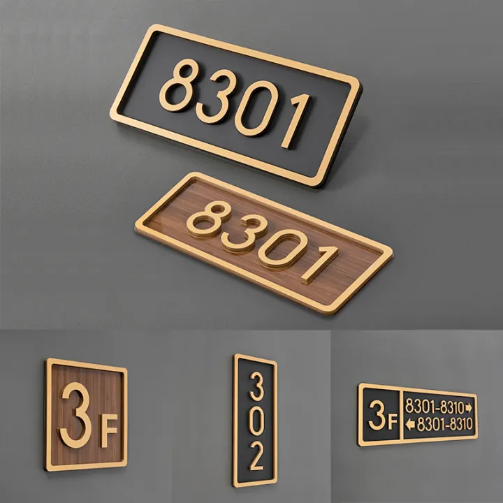 High-End Acrylic House Numbering Number Card For Home Creative Stylish ...