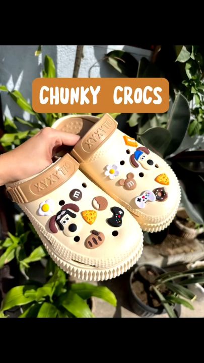 Crocss 5CM Thick Crocss women korean style sandals slippers for women ...