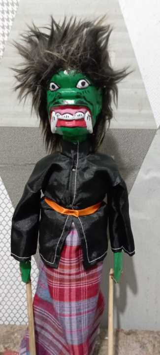 wayang golek buto ijo rambut panjang wayang denawa medium | Lazada ...