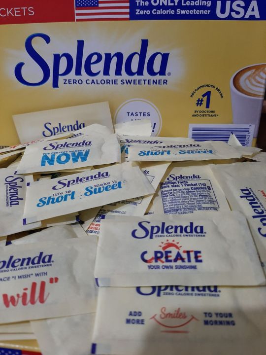 Splenda Zero Calorie Sweetener 100 Packets (No Box) EXPIRY: Jan. 2028 ...