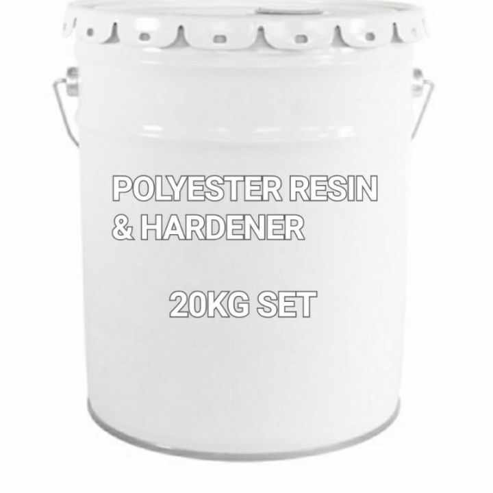 POLYESTER RESIN FIBERGLASS (20KG) FIBER RESIN / GAM FIBER / FRP REPAIR ...