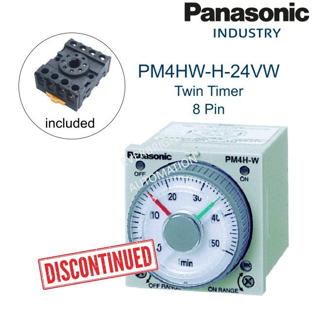 Panasonic PM4HW-H-24VW ATC72101 48X48mm Multi Range Cyclic Twin Timer | Lazada