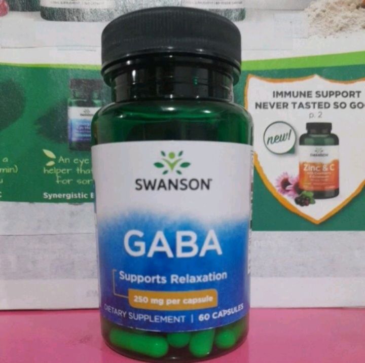 GABA 250mg 60 capsules EXPIRY: August 2026 Swanson Supports Relaxation | Lazada PH