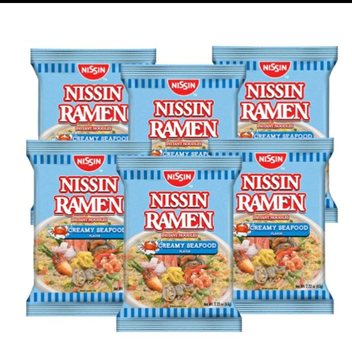 Nissin Ramen Creamy Seafood Flavor ( 63g x 6s ) | Lazada PH