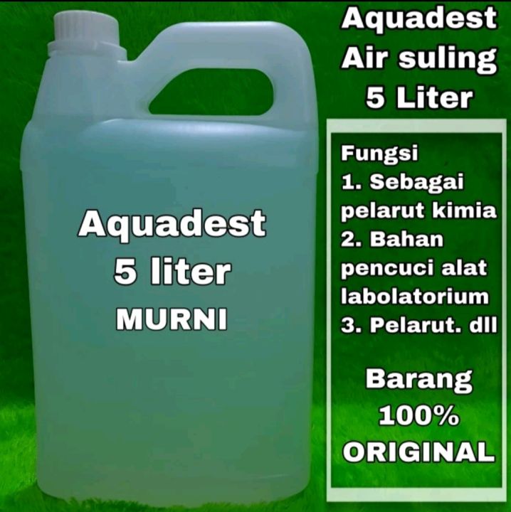 AQUADEST / AQUADES / AIR SULING 5 LITER | Lazada Indonesia