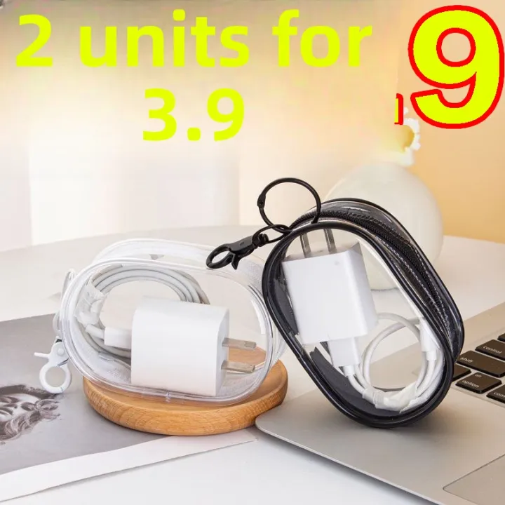 Portable Transparent Storage Box for Charging Data Cable Mobile Phone ...