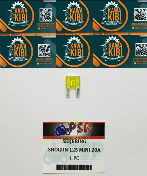 Sekering Shogun 125 Mini 20 A Warna KUNING - Fuse DX Micro / Fuse Mikro ...