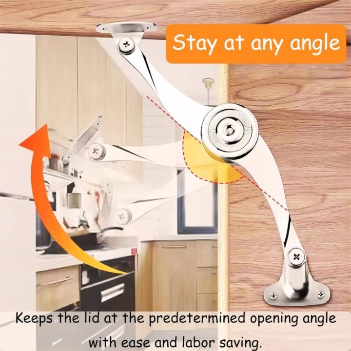 Lid Support Hinge Hydraulic Randomly Stop Hinges Kitchen Cabinet Door ...