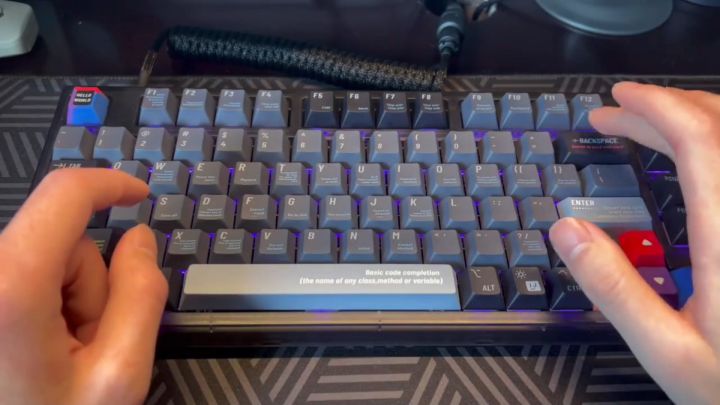 PBT Keycaps 129 Keys Programmer Keycap Cartoon Keycaps Dye Sublimation ...