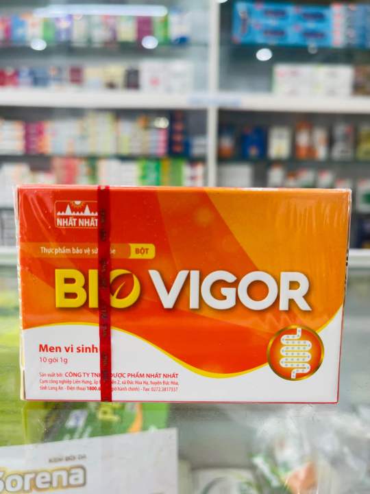 Men vi sinh BIO VIGOR - 10 gói - Bổ sung vi khuẩn có ích, lập lại hệ vi sinh đường ruột, giảm ...