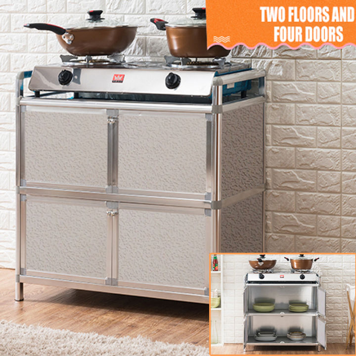 Aluminum Alloy Cabinet Kitchen Storage Cabinet Dish Cabinet Kitchen ...