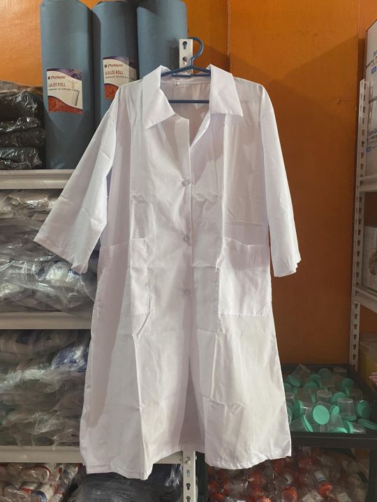 Lab Gown White 3/4 | Lazada PH