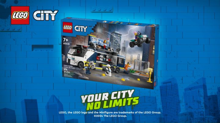 LEGO City 60418 Police Mobile Crime Lab Truck Building Set Toys (674 ...