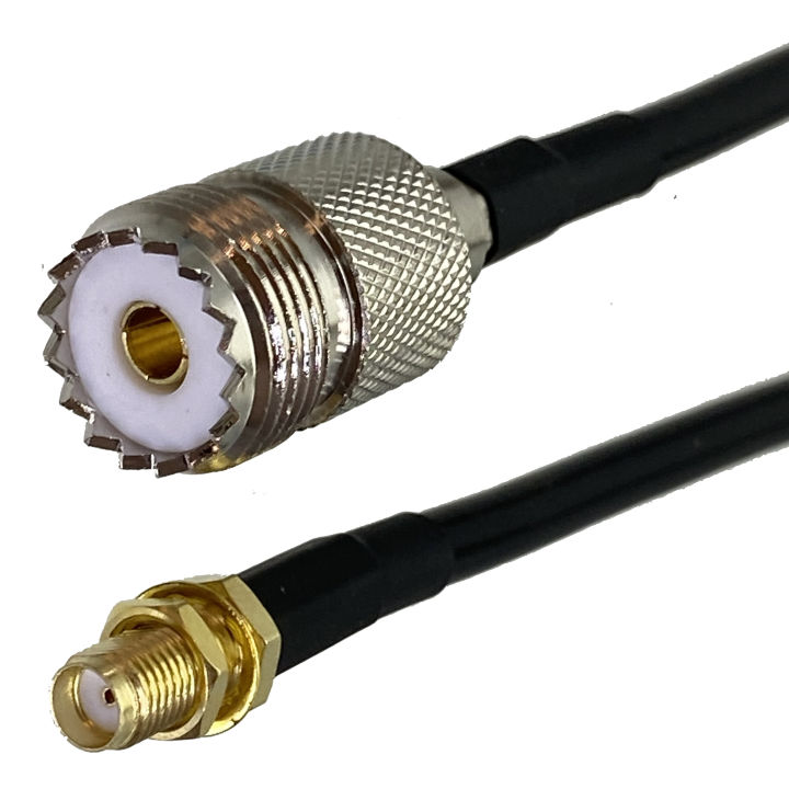 RG316 RG58 UHF PL259 SO239กับปลั๊ก SMA ตัวผู้และตัวเมียสายจัมเปอร์โคแอ ...