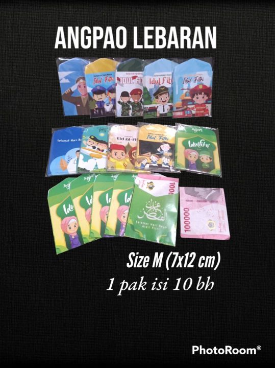 Angpao Lebaran Amplop Uang Idul Fitri size Medium 7x12 cm | Lazada ...