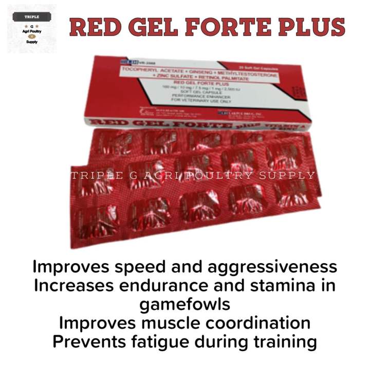 Red Gel Forte Plus 1box (20 soft gel capsules) | Lazada PH