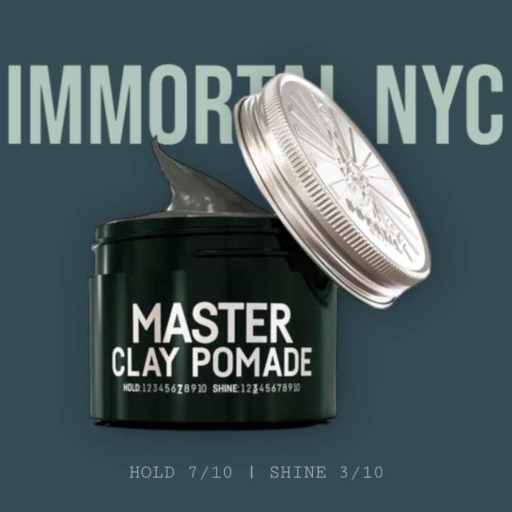 Master Clay Pomade (100ML), Strong Hold and Low Shine. Workable Hold ...