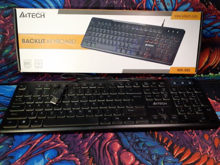 WK-580 A4TECH BACKLIT GAMING KEYBOARD RGB LIGHT | Lazada PH