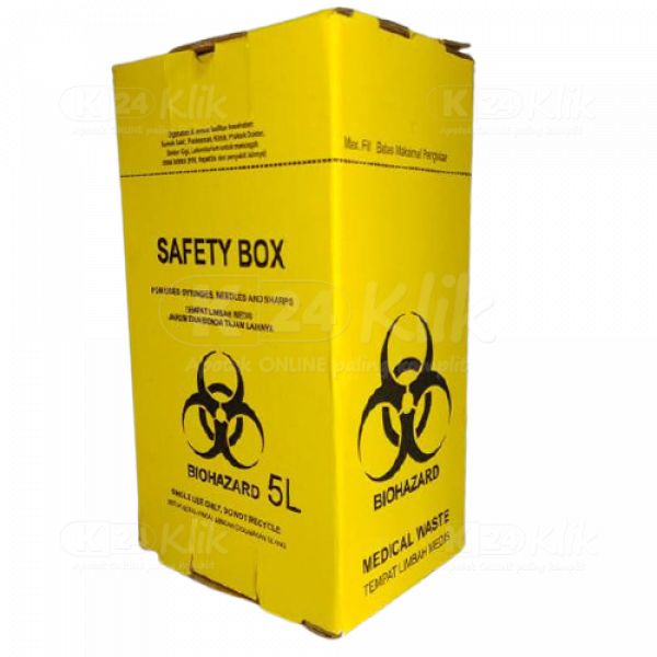 Safety box tempat limbah medis 5l 8l 12,5l perpcs box limbah medis ...
