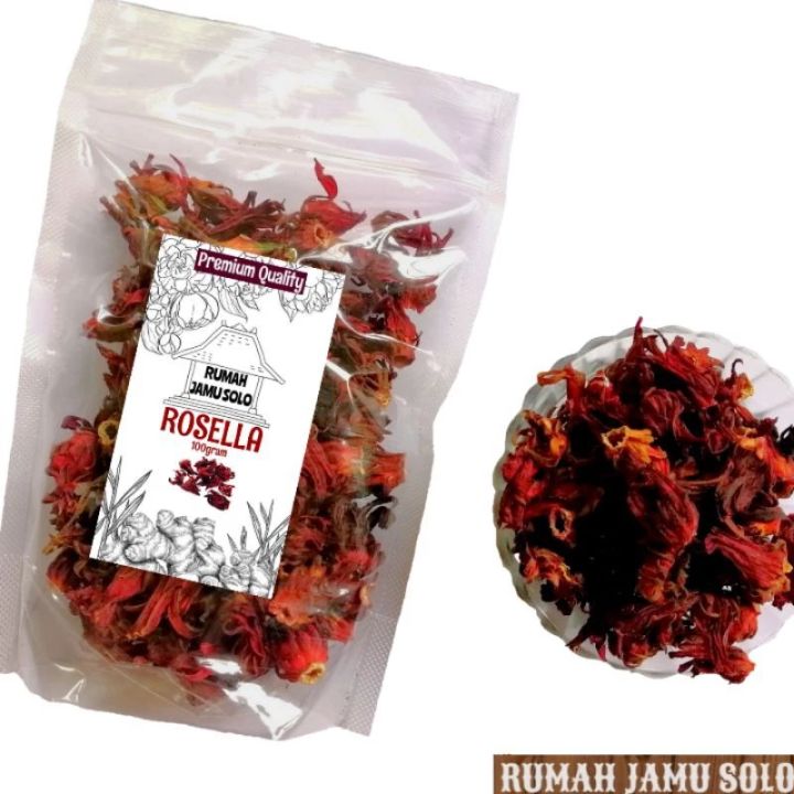 Teh Bunga Rosella Merah 100gr - Bunga Rosella Teh Herbal Rempah Kering | Lazada Indonesia