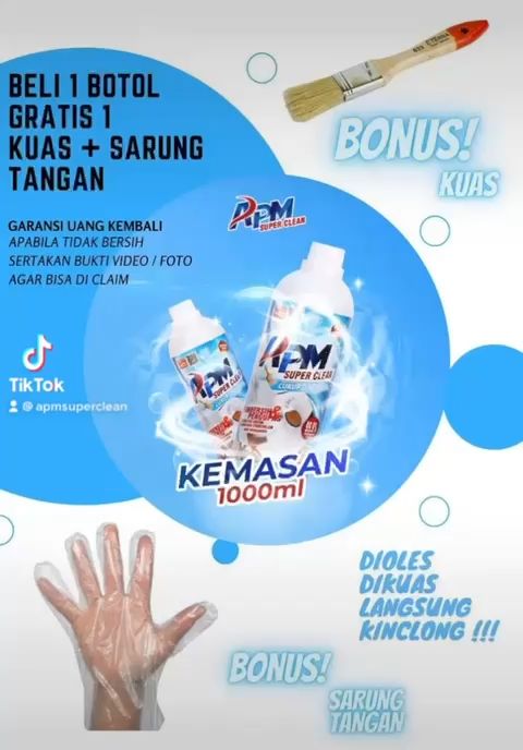 APM SUPER CLEAN PEMBERSIH KAMAR MANDI PEMBERSIH WC PEMBERSIH TOILET ...