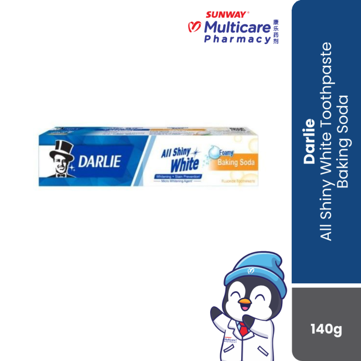 Darlie All Shiny White Baking Soda Toothpaste 140G | Lazada