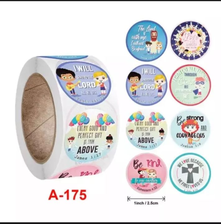 MOTIVATIONAL STICKERS *PRAISES 1 INCH 100 PIECES PER PACK* FOLDED ...