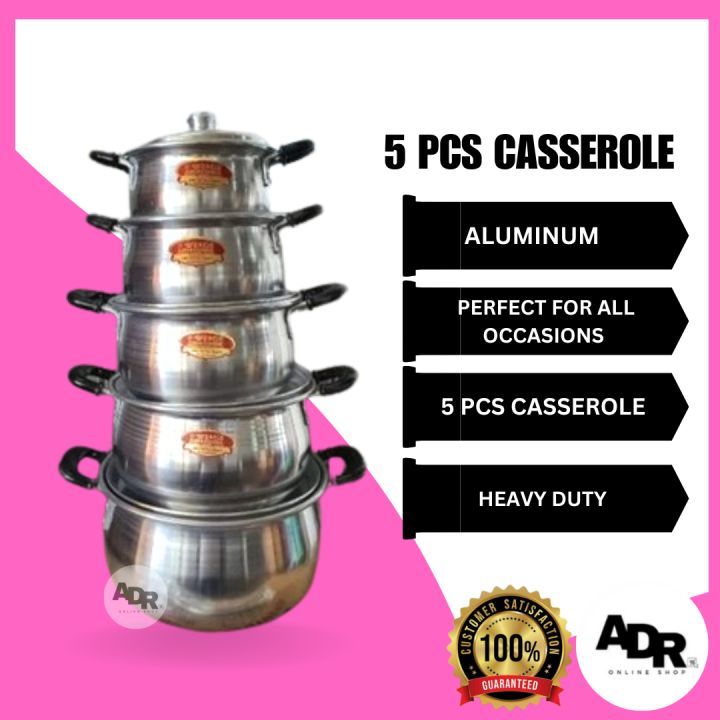 Kitchen ORIGINAL CASSEROLE POT 10PCS 5 in 1 Kaserola with lid Set ...