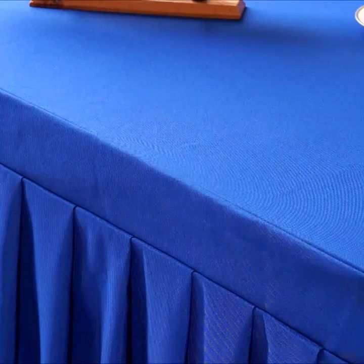 MLADEN Folding Table Skirting Rectangular Conference Table Cloth Cover ...