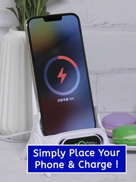 Fast Wireless Charger 15W Desk Wireless Charging Stand Compatible with ...
