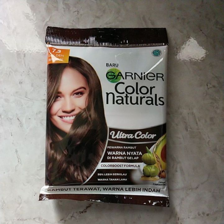 Garnier Hair Colour Sachet No 7.3 Golden Brown | Lazada Indonesia