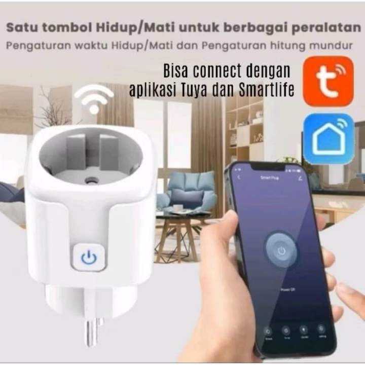 Wifi Smart Plug Socket 16A / Wifi Stop Kontak Colokan Smart Switch | Lazada Indonesia