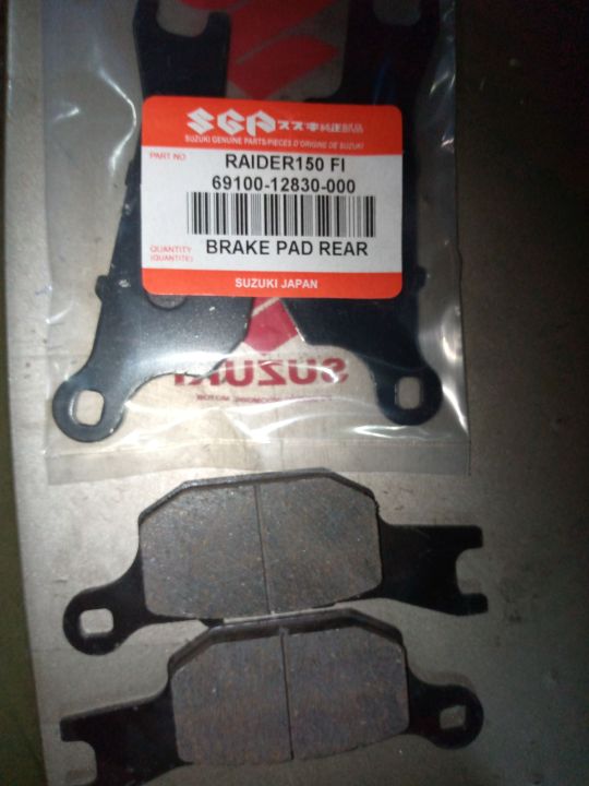 Suzuki genuine brake pad for ( Raider 150 Fi ) rear | Lazada PH