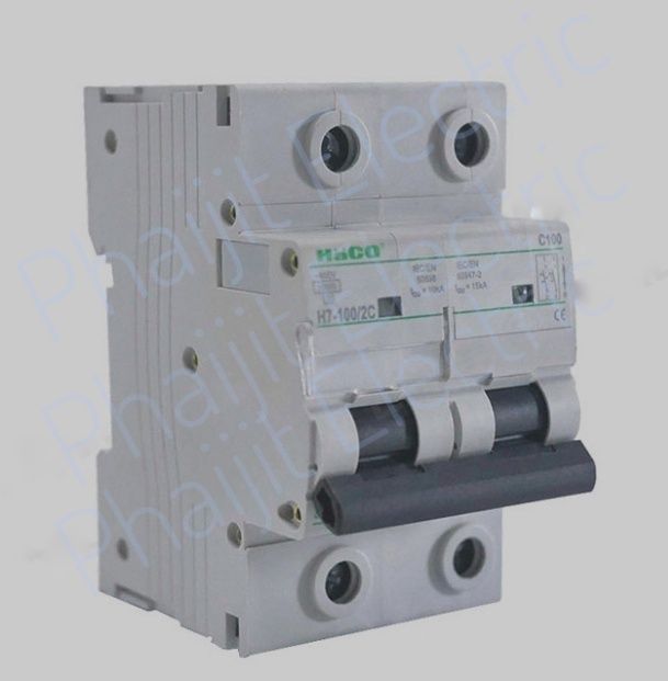 Haco H7-80/2C ลูกเซอร์กิต 2P 80A H7-100/2C(HACO)ลูกเซอร์กิตเบรกเกอร์ 2P ...