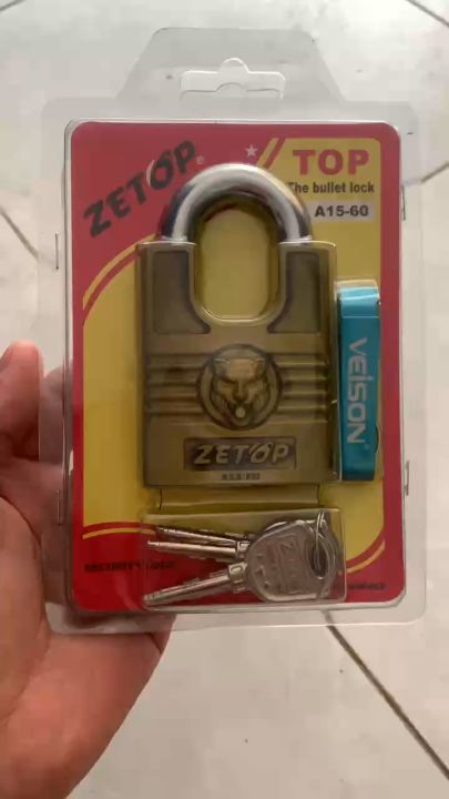 Ổ khoá ZETOP A15-60 chống cắt,thương hiệu USA,cấu tạo từ hợp kim siêu ...