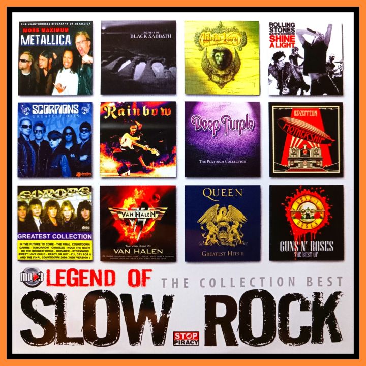 Kaset MP3 Audio Musik 165 Lagu Barat SLOW ROCK LEGEND OF Campuran Album ...