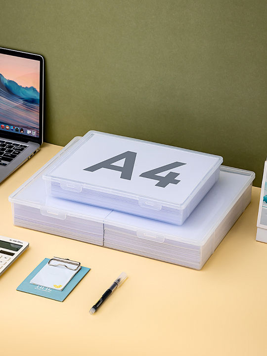 Transparent A3 File Storage Box for Printing Paper Artwork Student ...