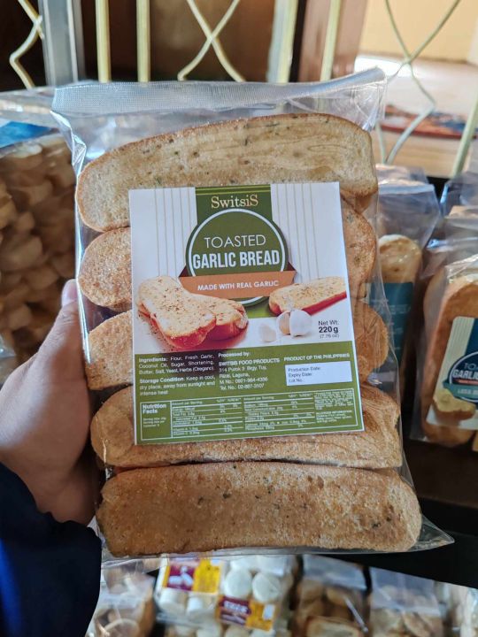 SWITSIS TOASTED GARLIC BREAD MADE WITH REAL GARLIC 220G | Lazada PH
