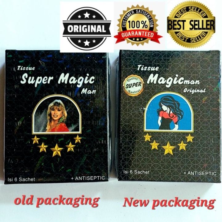 100% ORIGINAL SUPER MAGIC ANTISEPTIC TISSUE FOR MEN AUTHENTIC ORIGINAL ...