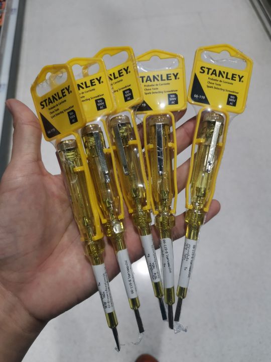 ไขควงลองไฟ Stanley 5.5 นิ้ว เครื่องมือช่างไฟฟ้าปากกาทดสอบปากกาไฟฟ้ามัล ...