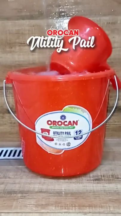 OROCAN PAIL BODY WITH STAINLESS STEEL HANDLE TIMBA BUCKET WATER ...