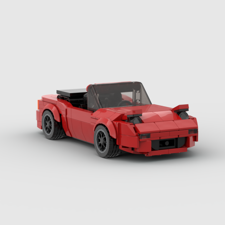 Creative Domestic MOC Blocks Mazda Miata MX5 Supercar Model Speed8 Grid ...