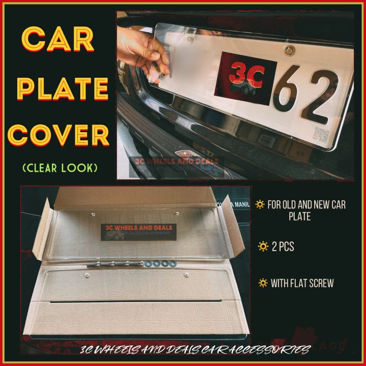 CAR PLATE COVER (FOR OLD AND NEW PLATE) | Lazada PH