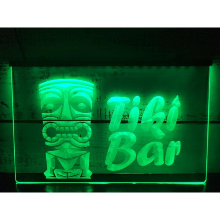 Best Tiki Bar Mask Pub Club-Retro LED Neon Sign Home Decor with Vintage ...