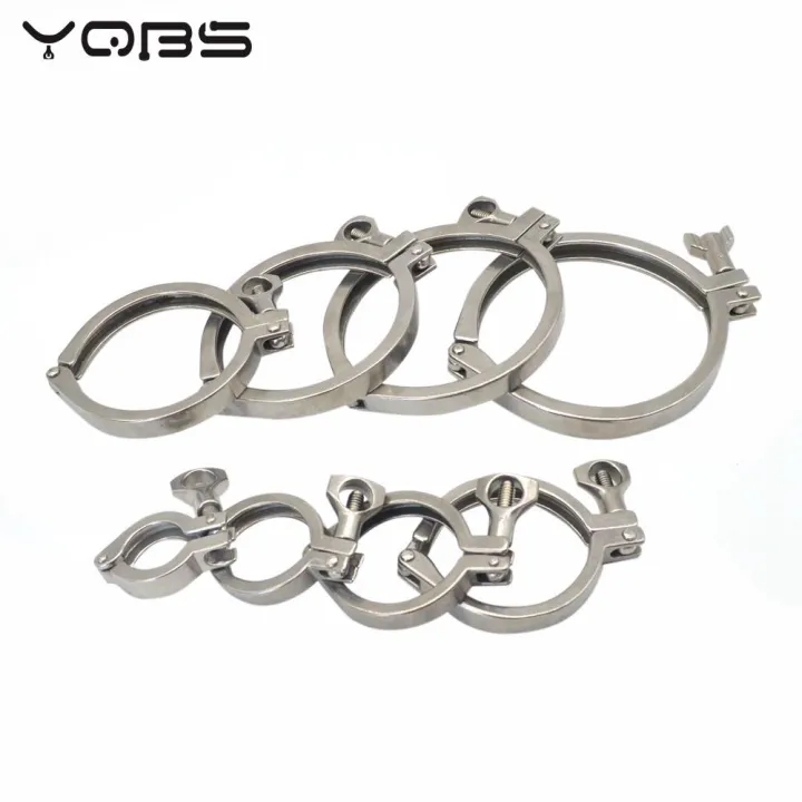 YQBS 1.5" - 8" Sanitary SS304 Stainless Steel Tri Clamp Clamps Clover ...