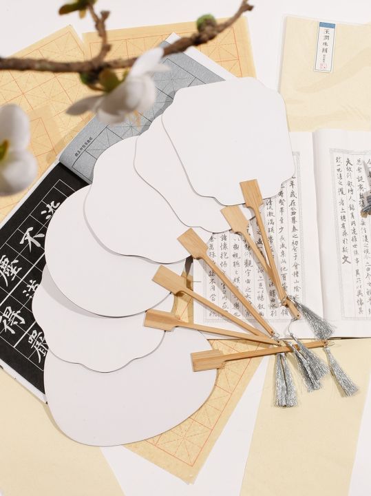 Rice Paper Fan Blank Fan Painting Fan Xuan Paper Circular Fan Blank ...
